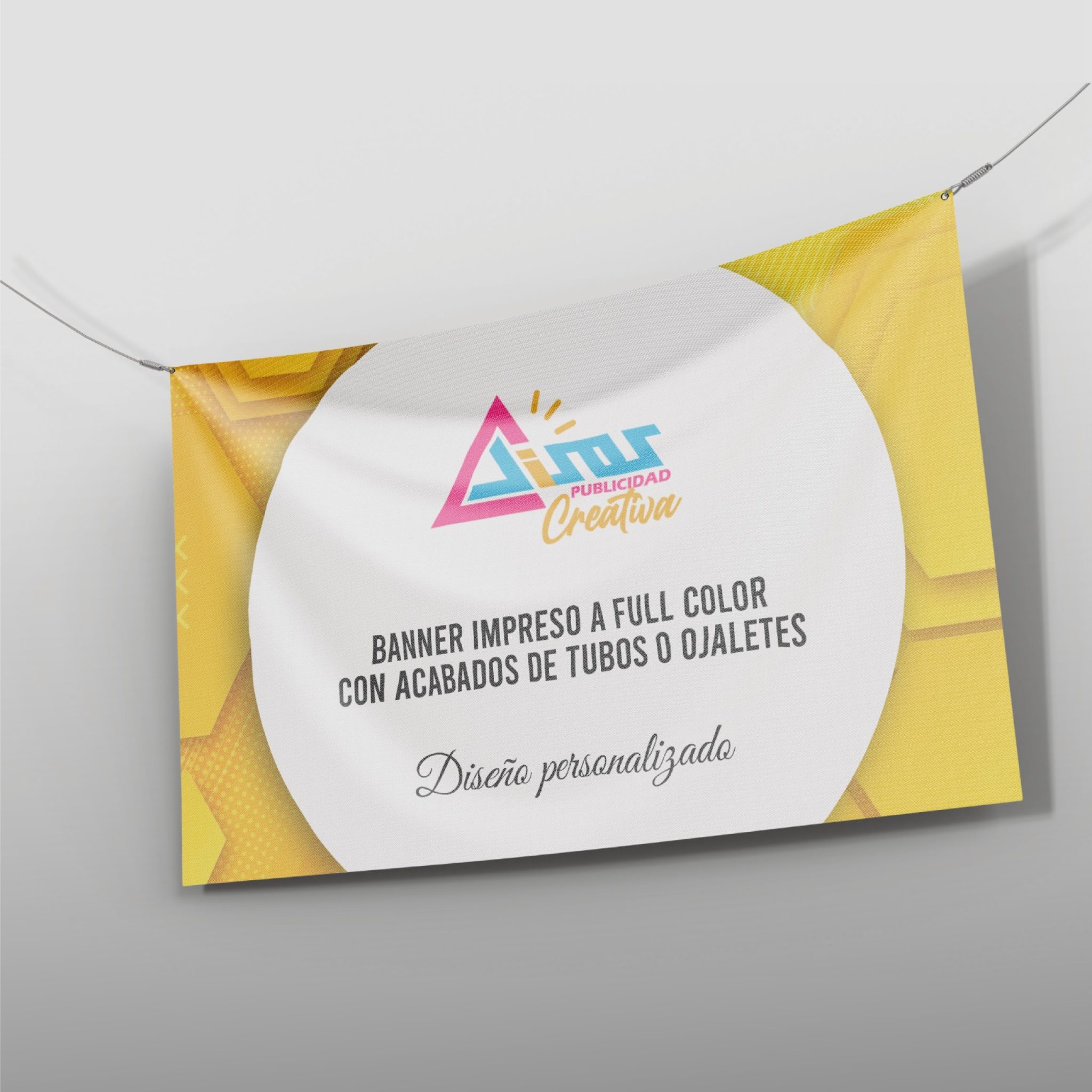 Pendon con ojales o para colgar - Avisos Publicidad Creativa